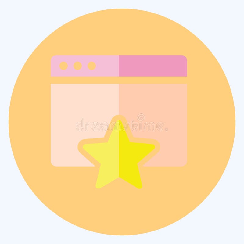 Icon Favorite Page. Suitable for User Interface Symbol. Blue Eyes Style ...