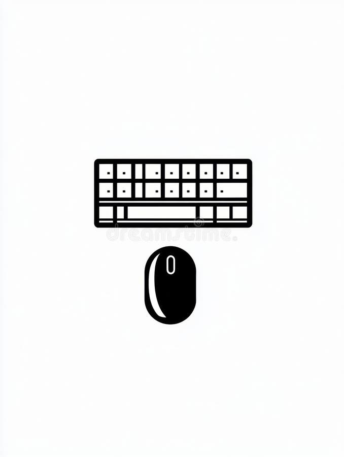 Minimalistic Black White Mouse Illustration Stock Photos - Free ...