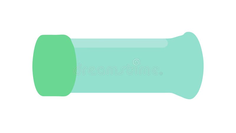 Simple Green Cylinder or Tube Shape Container Graphic , Vector Design ...