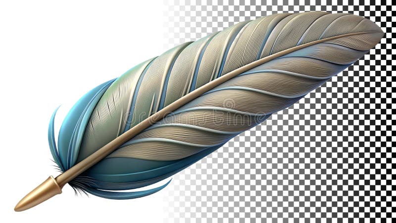 Detailed Feather Texture Icon, Natural Organic Graphic Element Png ...