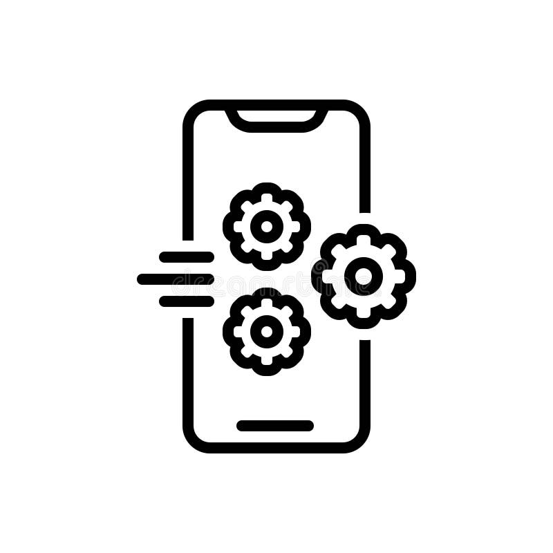 Black Line Icon for Featuring, Feature and Specialty Stock Vector ...