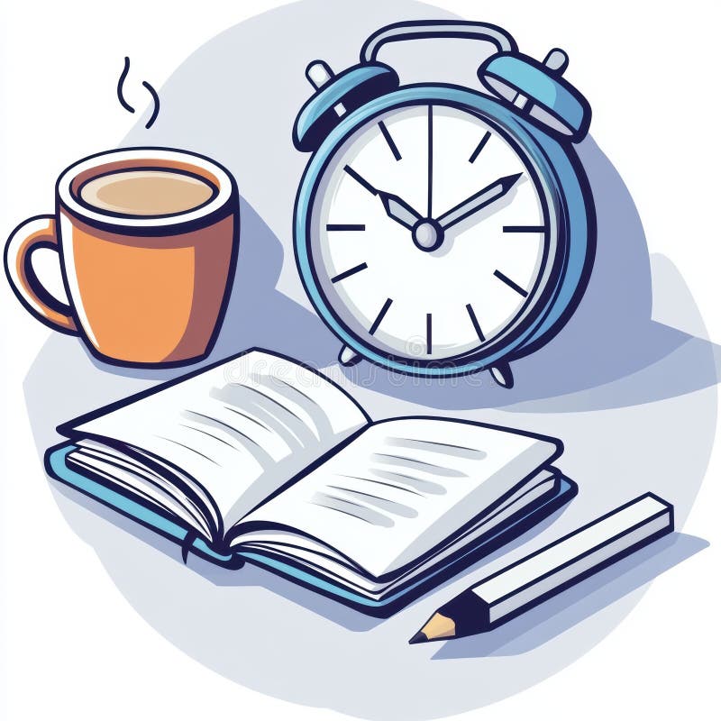 Morning Study Session stock illustration. Illustration of morning ...