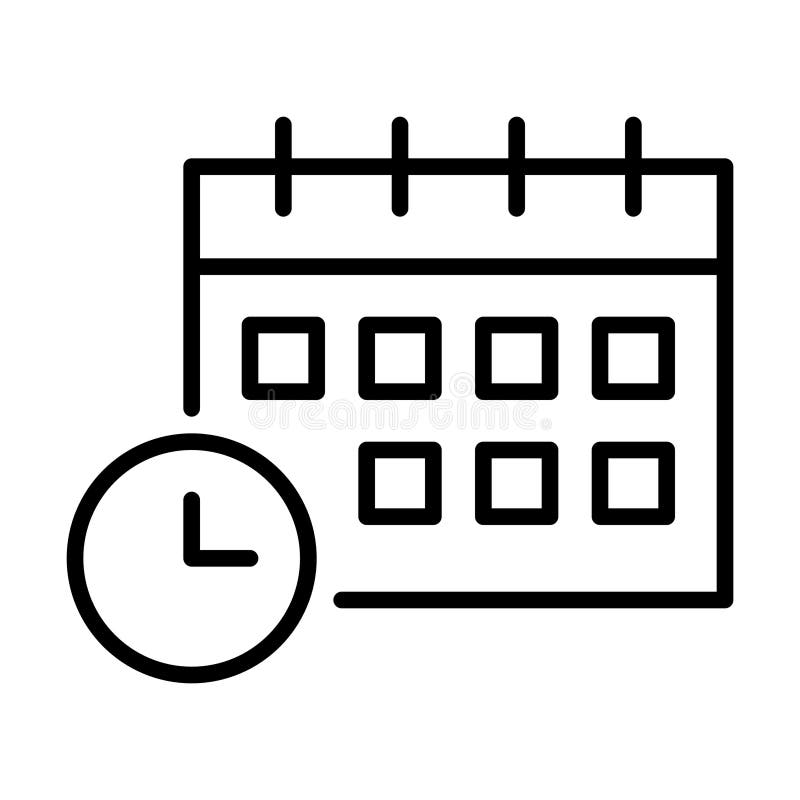 Schedule stock vector. Illustration of document, meeting - 358969193