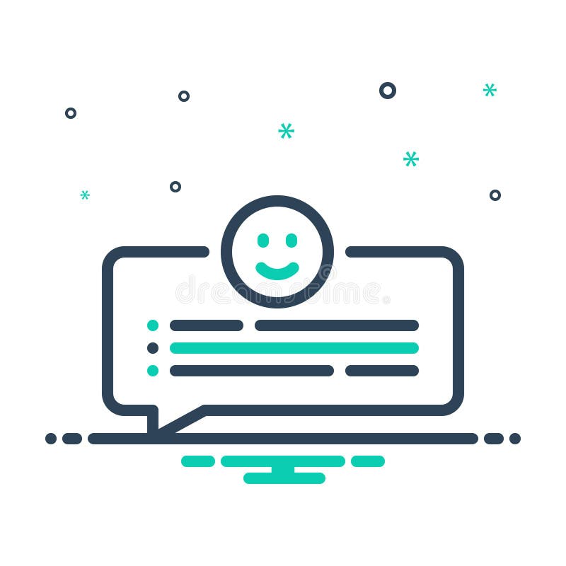 Mix Icon for Feedback, Assessment and Comment Stock Vector ...