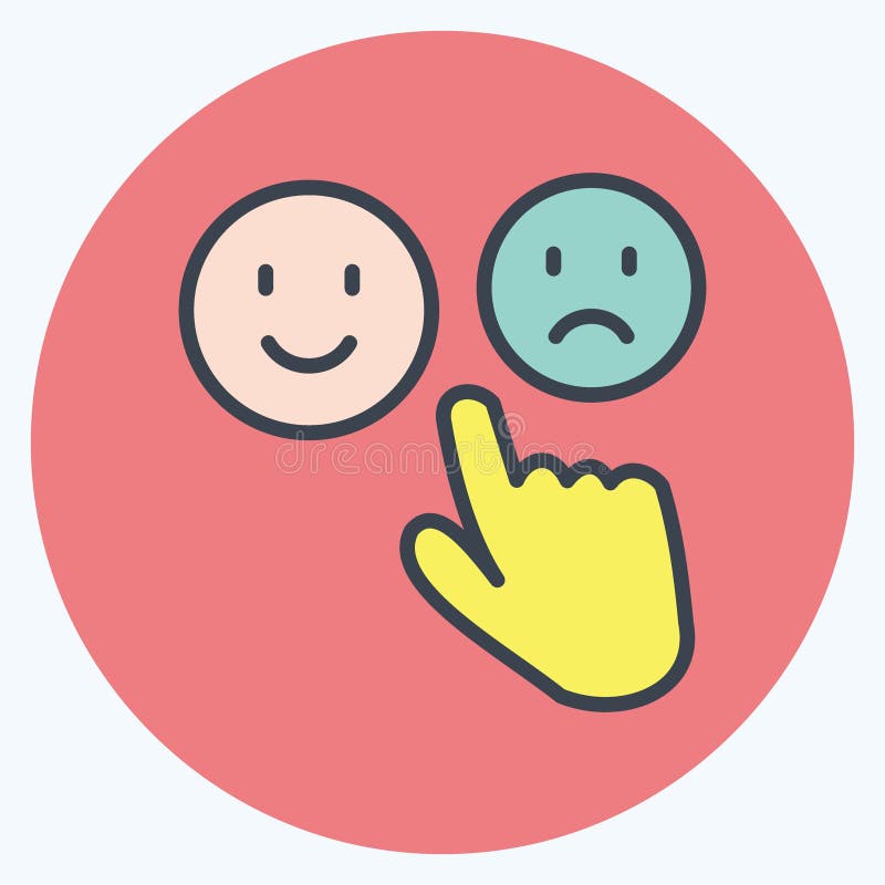 Icon Feedback 1. Suitable for Feedback Symbol. Color Mate Style. Simple ...