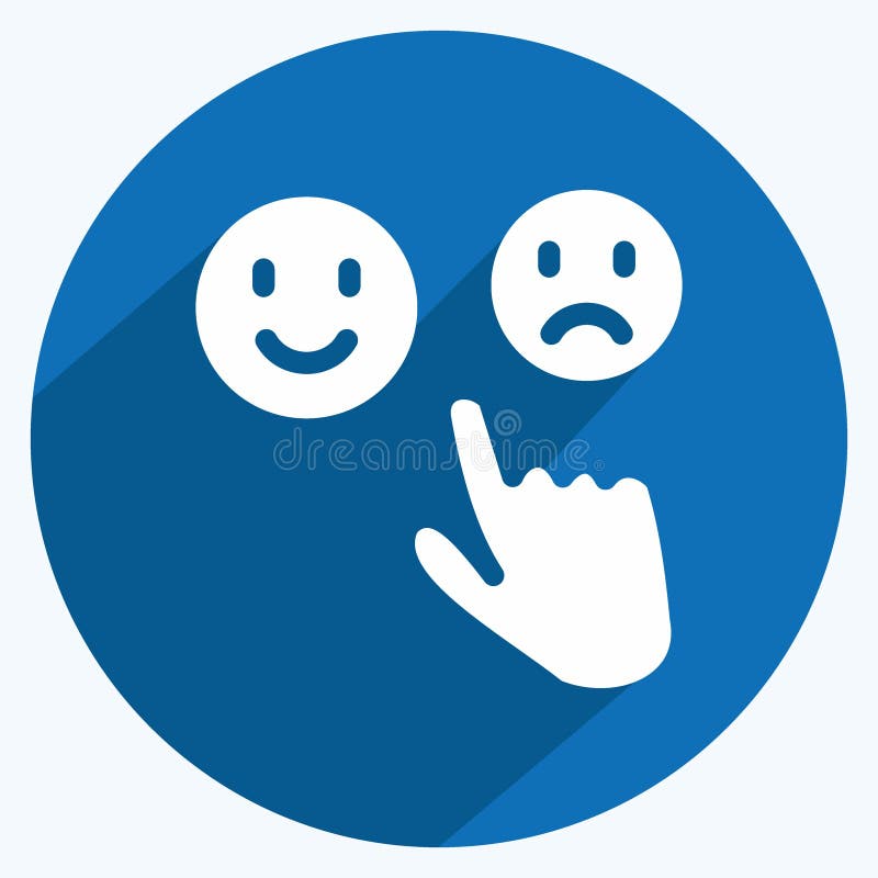 Icon Feedback 1. Suitable for Feedback Symbol. Long Shadow Style ...