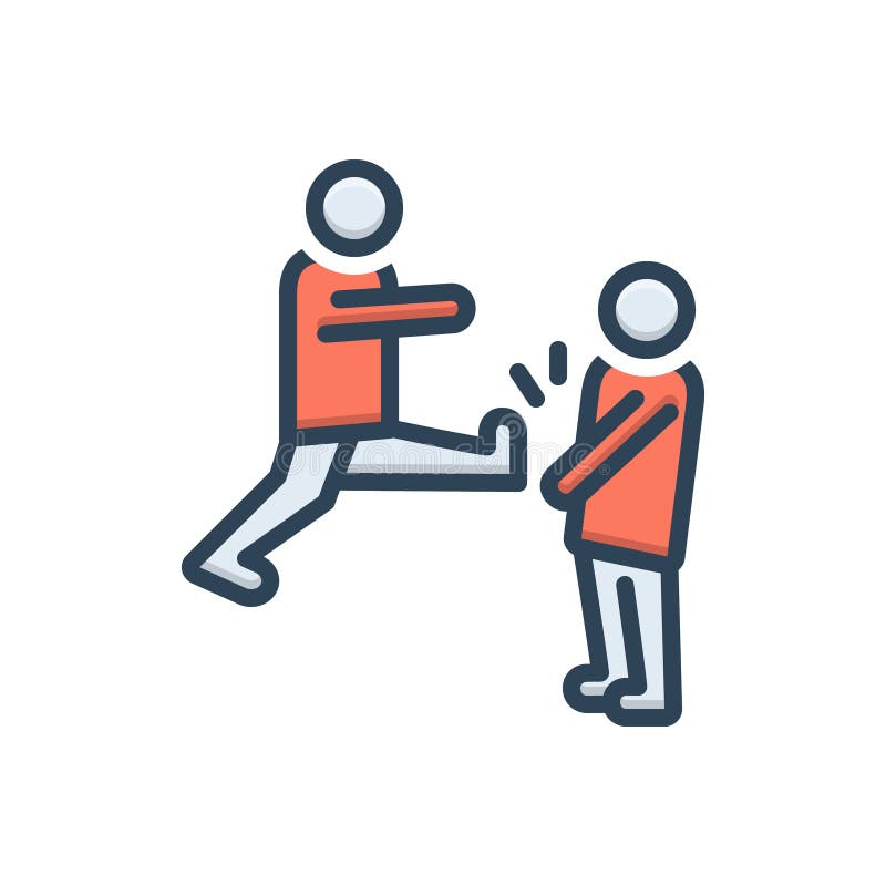 Color Illustration Icon for Fighting, Controversy and Contention Stock ...