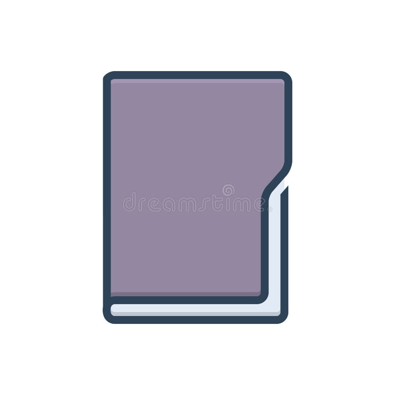 Color Illustration Icon for File, Directory and Binders Stock ...