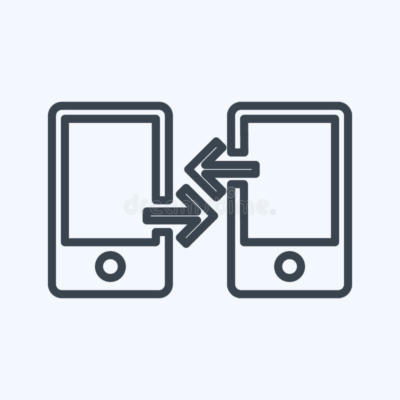 Icon File Transfer - Line Style,Simple Illustration,Editable Stroke ...
