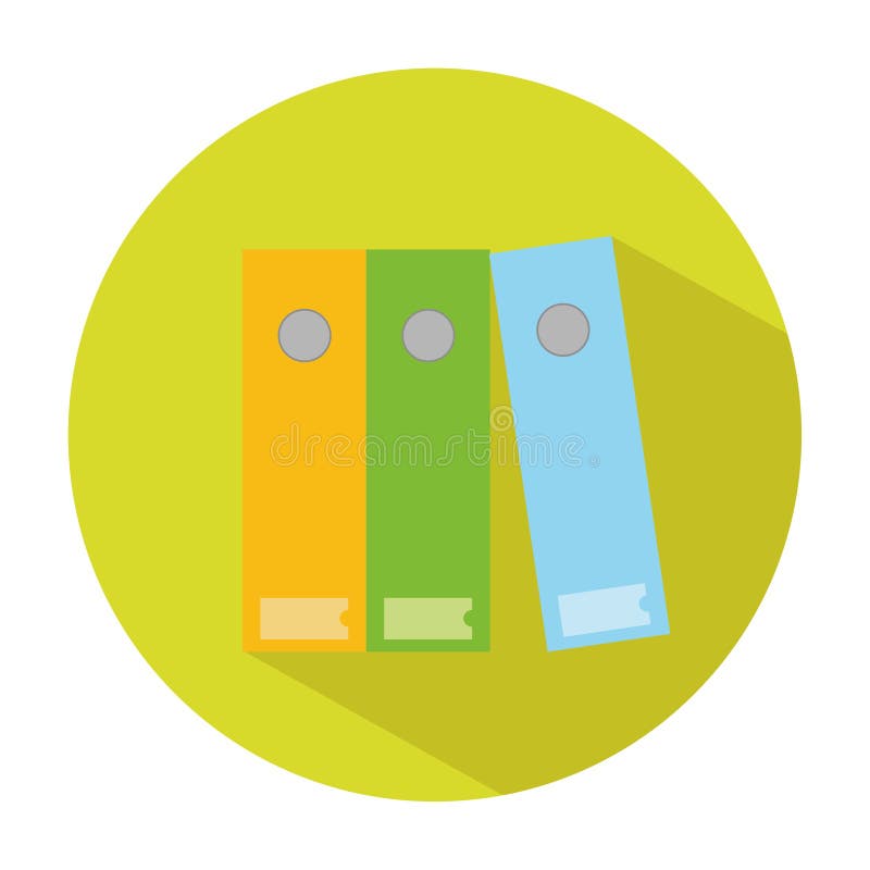 Icon of a Filing Cabinet in Flat Style. Vector Illustration Stock ...