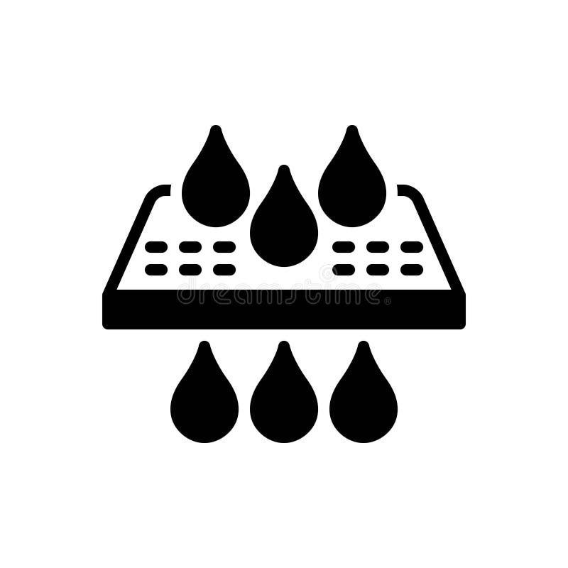 Black Solid Icon for Filters, Purification and Expat Stock Vector ...