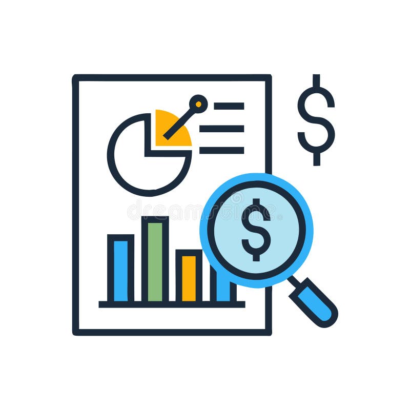 Icon for Financial Analysis Models Stock Vector - Illustration of ...