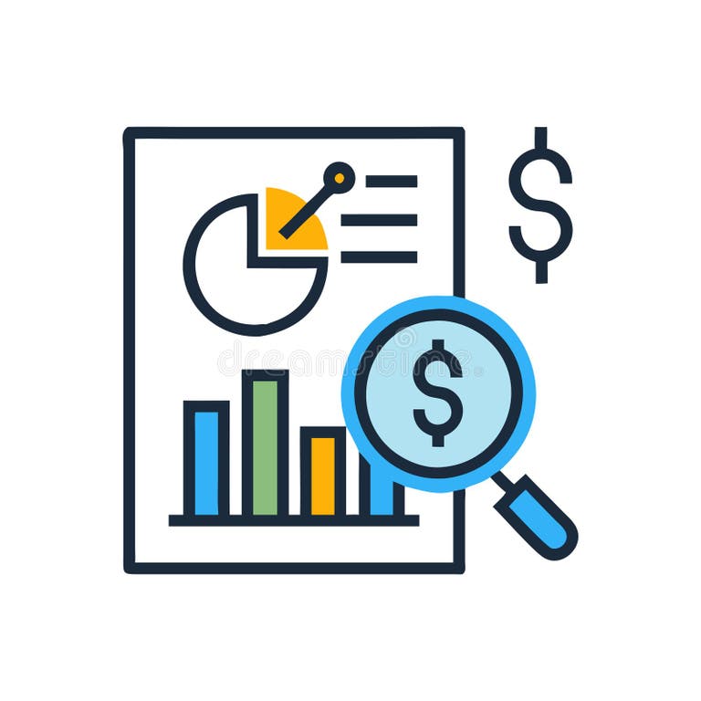 Icon for Financial Analysis Models Stock Vector - Illustration of ...