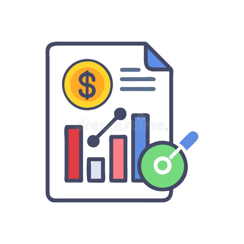 Icon for Financial Benchmarking Tools Stock Vector - Illustration of ...