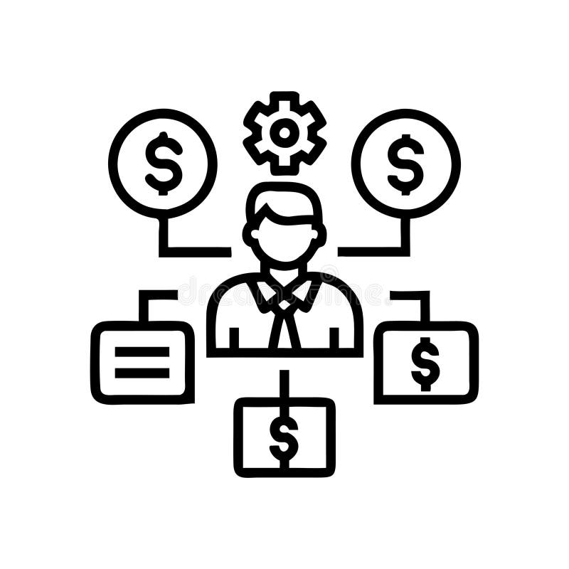 Icon for Financial Controller Roles Stock Vector - Illustration of ...