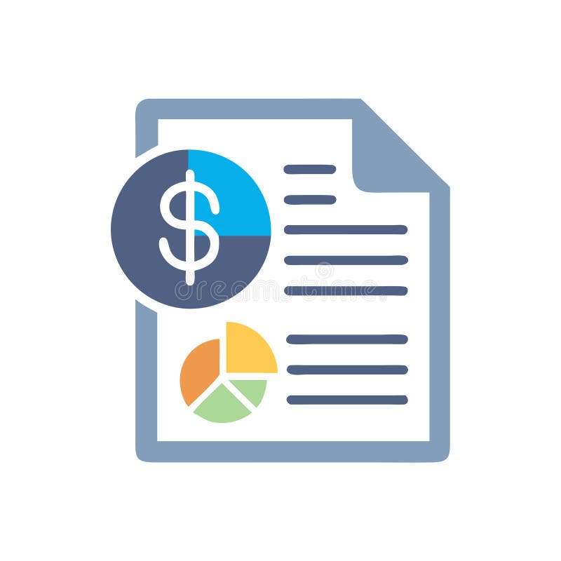 Icon for Financial Reporting Processes Stock Vector - Illustration of ...