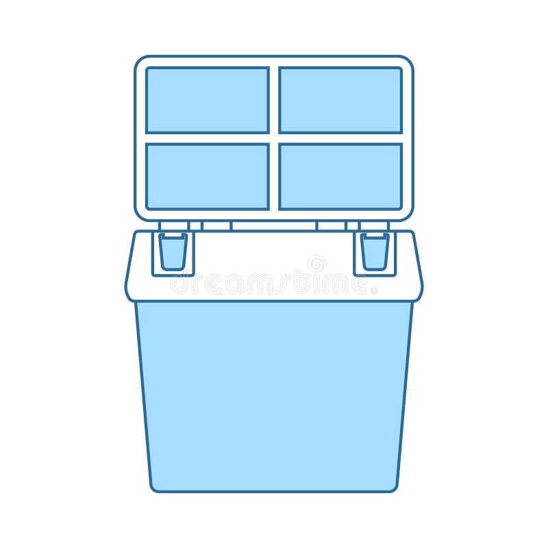 Icon of Fishing Opened Box stock vector. Illustration of leisure ...