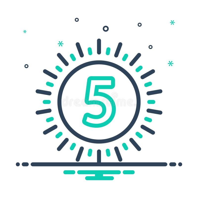 E is the Fifth Letter of the Alphabet in Sign Language. Vector Graphic ...