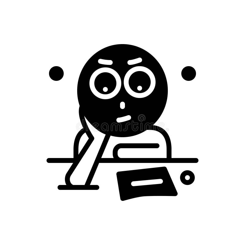 Black Solid Icon for Fixation, Determination and Allocation Stock ...