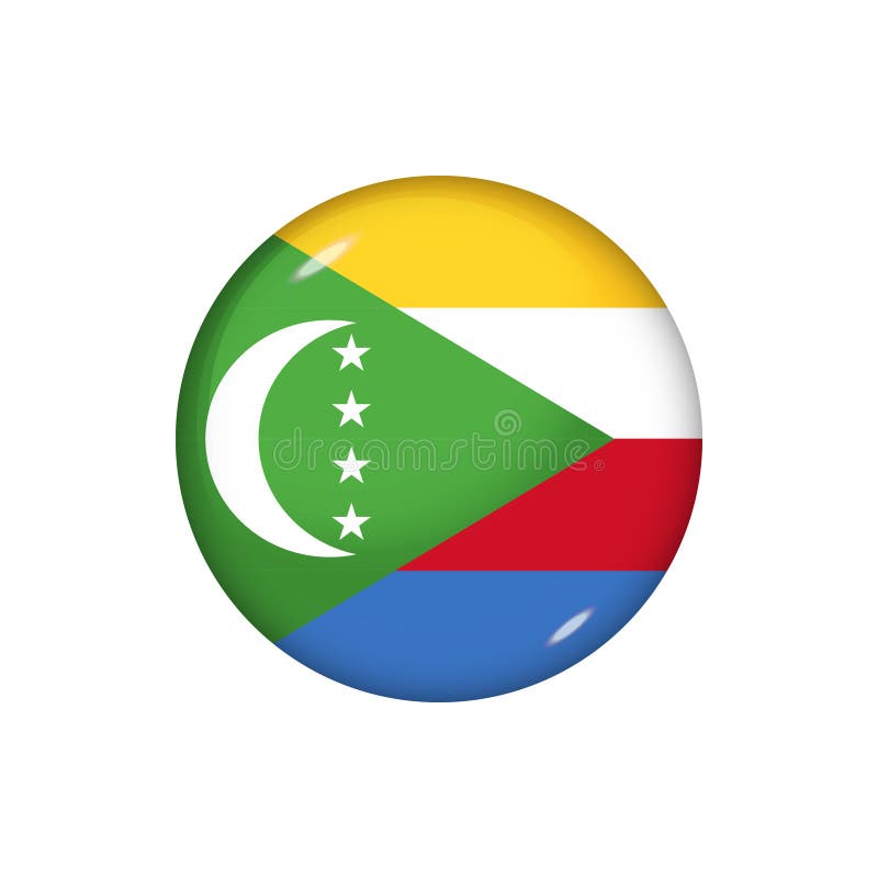 The Comoros Flag. Vector Illustration. Moroni Stock Vector ...