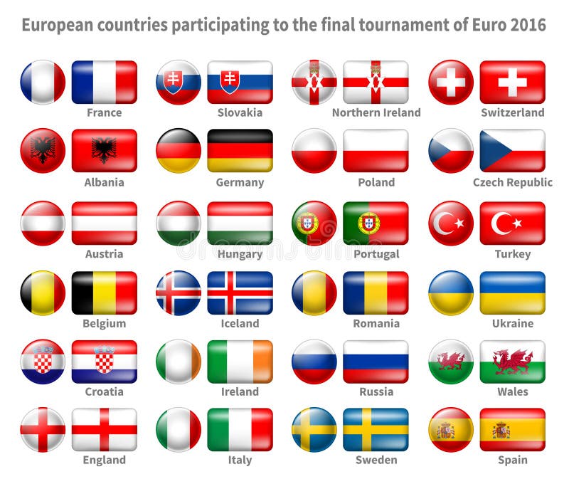 Glossy Buttons European Countries Flags Stock Vector - Illustration of ... Glossy Buttons European Countries Flags Stock Vector - Illustration of ...