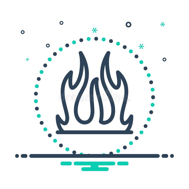 Mix Icon for Heat, Sun and Bright Stock Vector - Illustration of ...