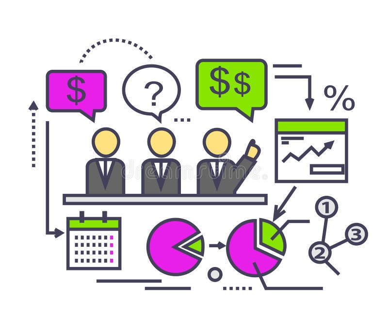 Icon Flat Style Design Performance Analysis Stock Vector - Illustration ...