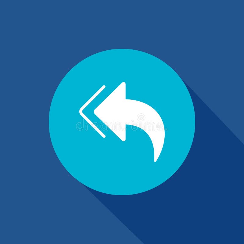 Previous Icon Flat Vector. Arrow, Direction Symbol Vector Illustration ...