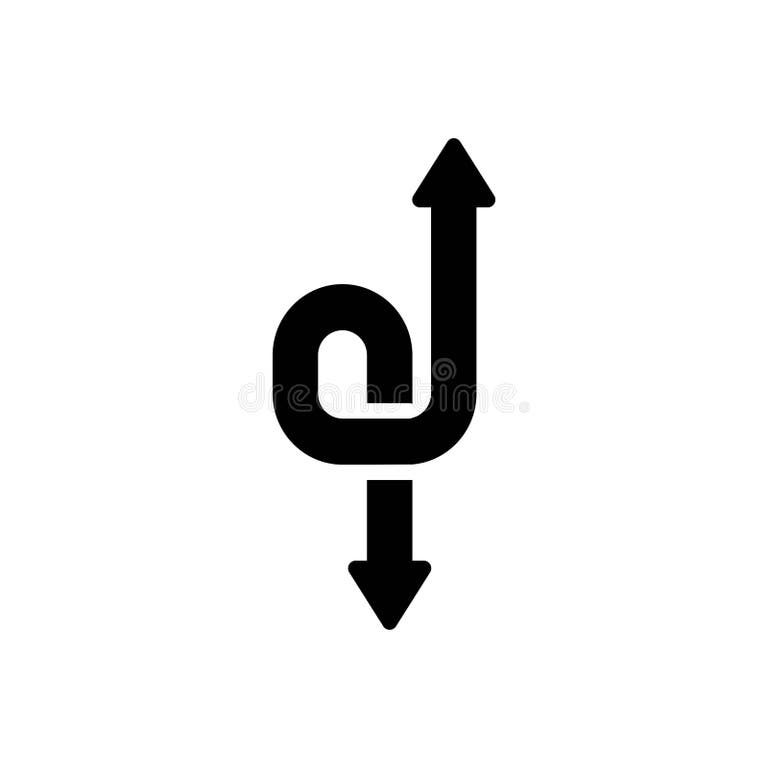 Black Solid Icon for Flexibility, Ductility and Suppleness Stock Vector ...