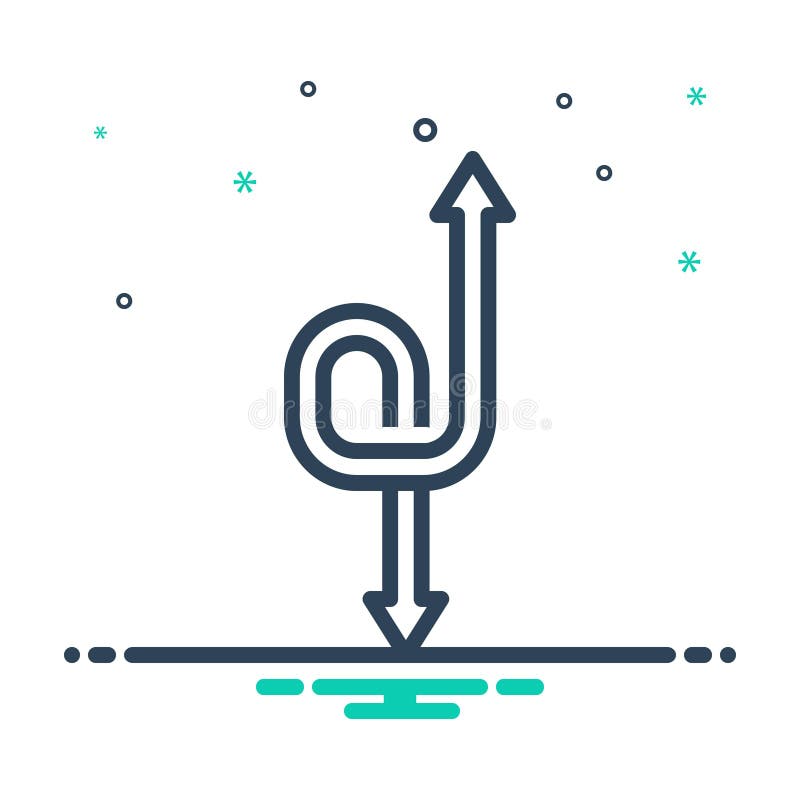Mix Icon for Flexibility, Ductility and Suppleness Stock Illustration ...