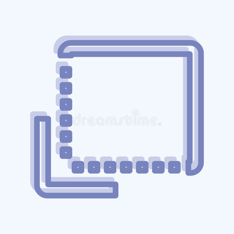 Icon Flip To Back - Two Tone Style - Simple Illustration,Editable ...