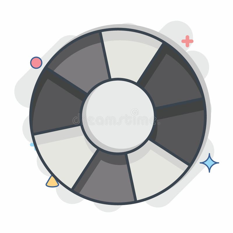 Icon Float. Related To Ring Symbol. Comic Style. Simple Design Editable ...