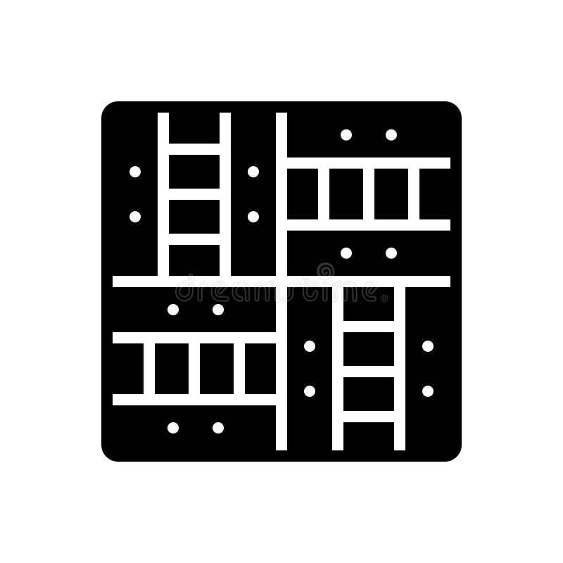 Black Solid Icon for Floor, Destination and Parquet Stock Vector ...