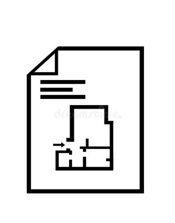 Icon Floor Plan. Example Floor Plan. House Plan Icon Stock Illustration ...
