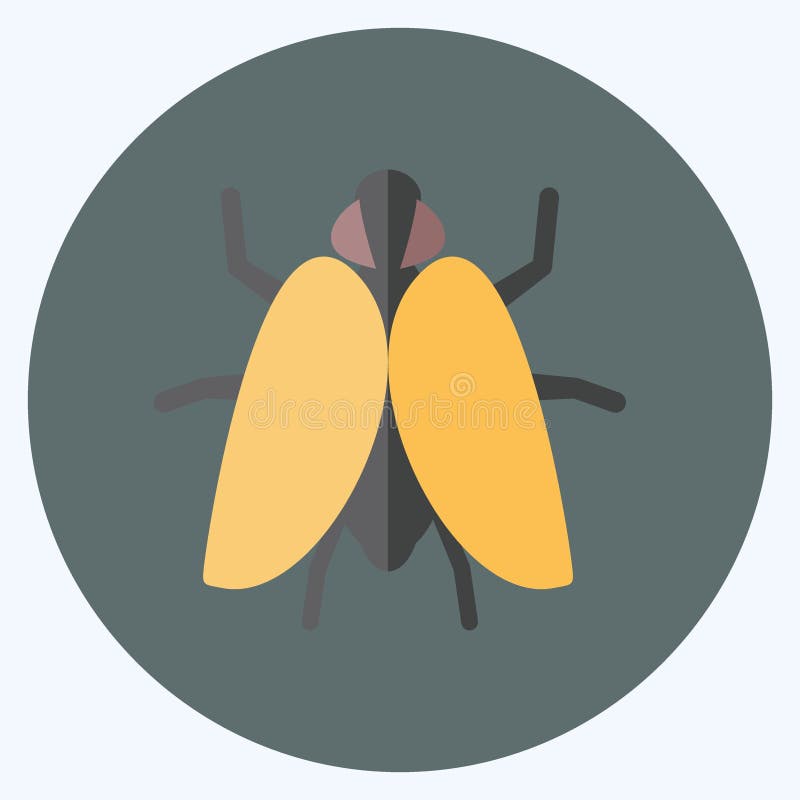 Icon Fly II. Suitable for Animal Symbol. Flat Style. Simple Design ...