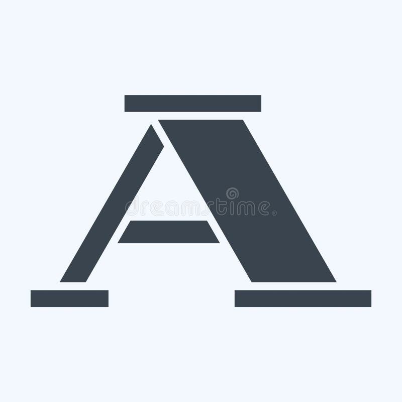 Icon Font. Related To Post Office Symbol. Glyph Style. Simple Design ...