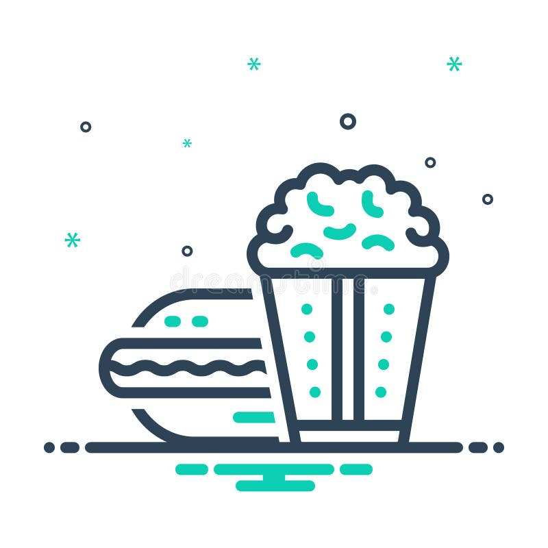 Mix Icon for Food, Product and Foodstuff Stock Vector - Illustration of ...