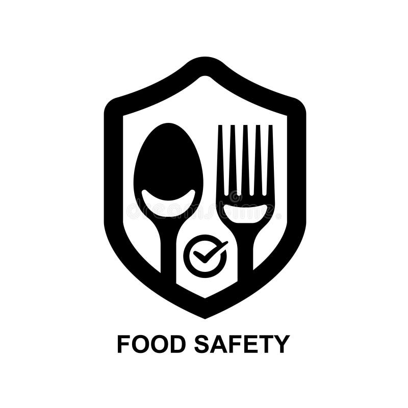 Food Safety Icon Isolated on Background Stock Illustration ...