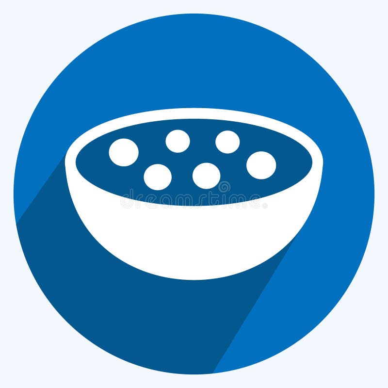 Icon Food. Suitable for Community Symbol. Long Shadow Style. Simple ...