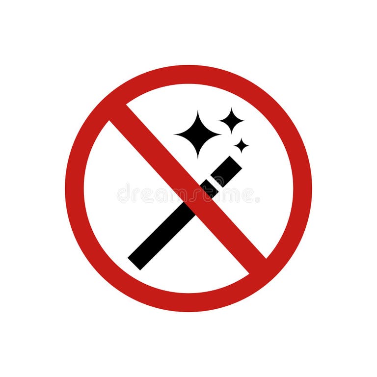 Icon Forbidden Magic Wand Sign. Vector Illustration Eps 10 Stock ...