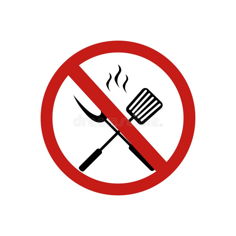Icon Forbinned Big Fork Sign. Vector Illustration Eps 10 Stock ...
