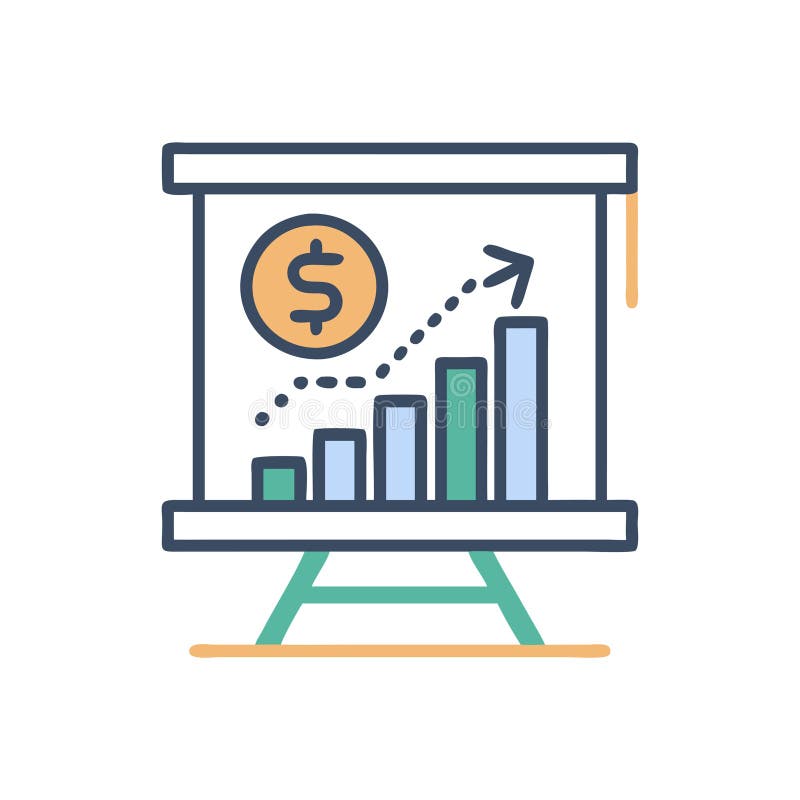 Icon for Forecasting Financial Trends Stock Vector - Illustration of ...