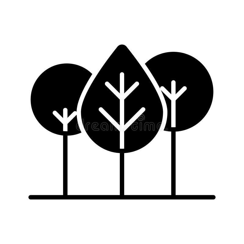 An Icon of Forest Trees, Modern Vector of Trees Stock Vector ...