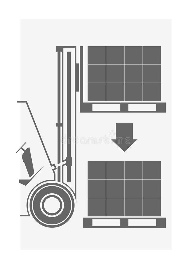 Warehouse. the Unloading and Loading Process Stock Vector ...