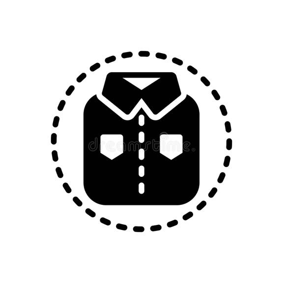 Black Solid Icon for Formal, Regular and Dress Stock Vector ...
