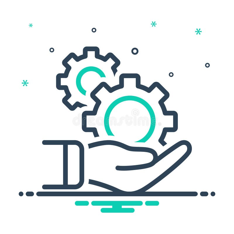 Mix Icon for Formation, Setting Up and Development Stock Vector ...