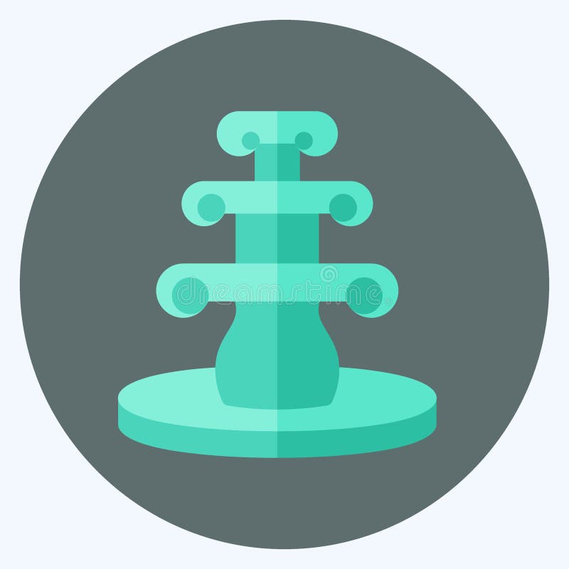 Icon Fountain. Suitable for Home Symbol. Flat Style. Simple Design ...