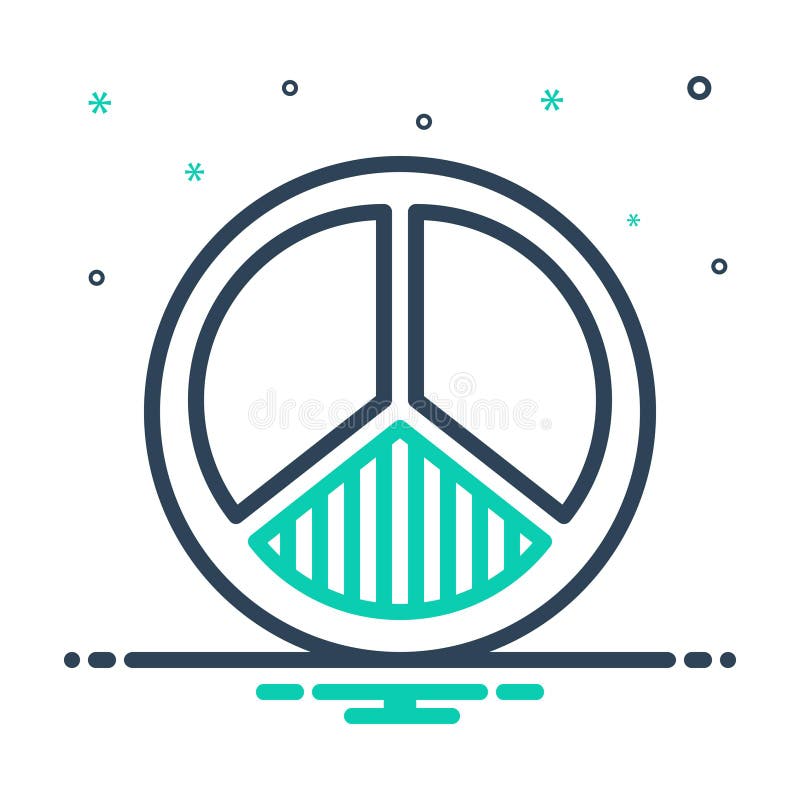 Mix Icon for Fraction, Small Part and Fragment Stock Illustration ...