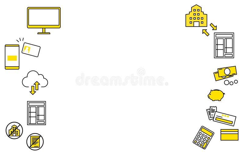 Icon Frame for Final Tax Return, Tax Payment and E-Tax Stock Vector ...