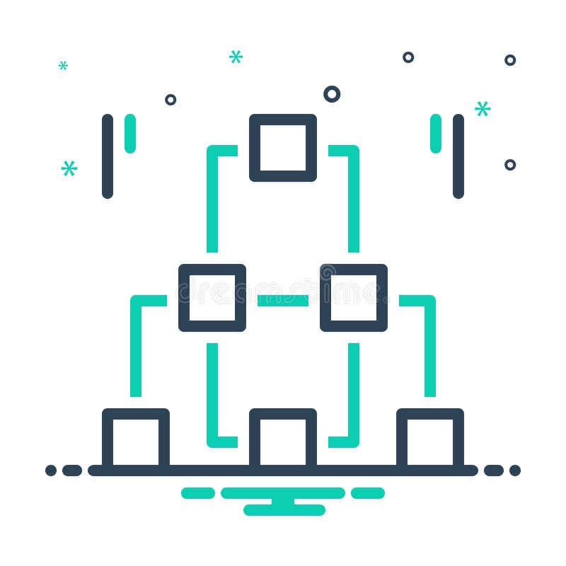 Mix Icon for Framework, Development and Concept Stock Illustration ...